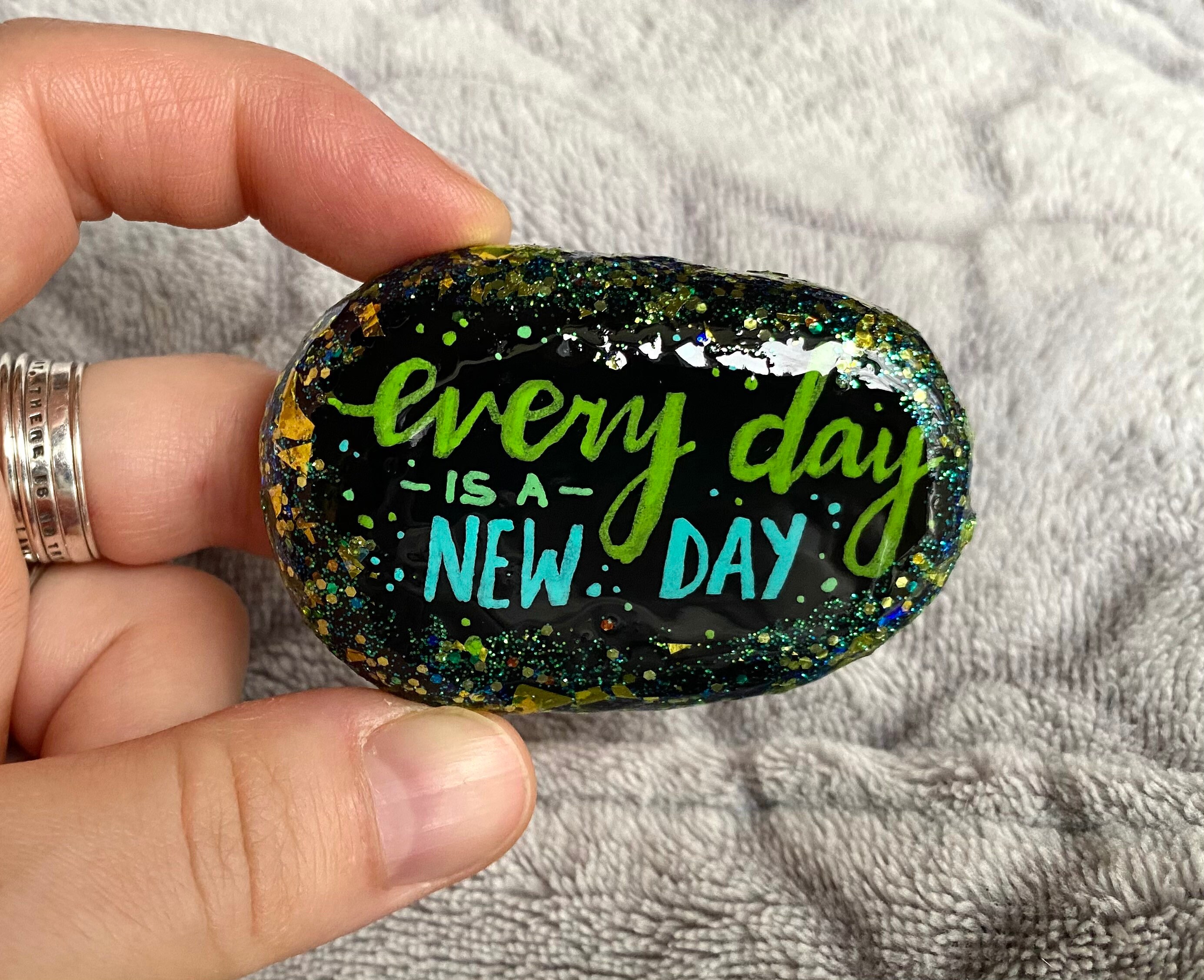 Positive Painted Rock Calming Rock Positive Motivation Gift - Etsy Canada