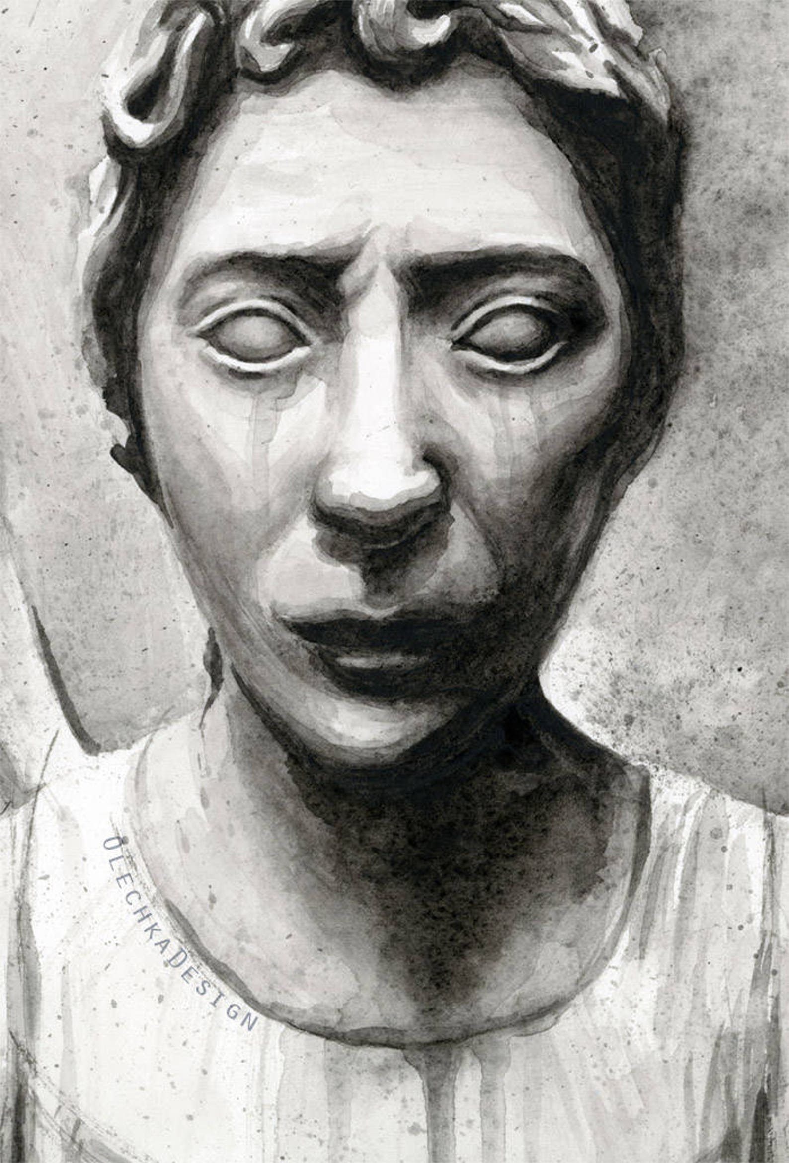 Weeping Angels Art Prints Weeping Angel Painting Doctor Who | Etsy