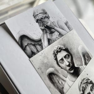 Weeping Angels Watercolor Postcards, Dr Who Fan Art, Set of 3 - Etsy