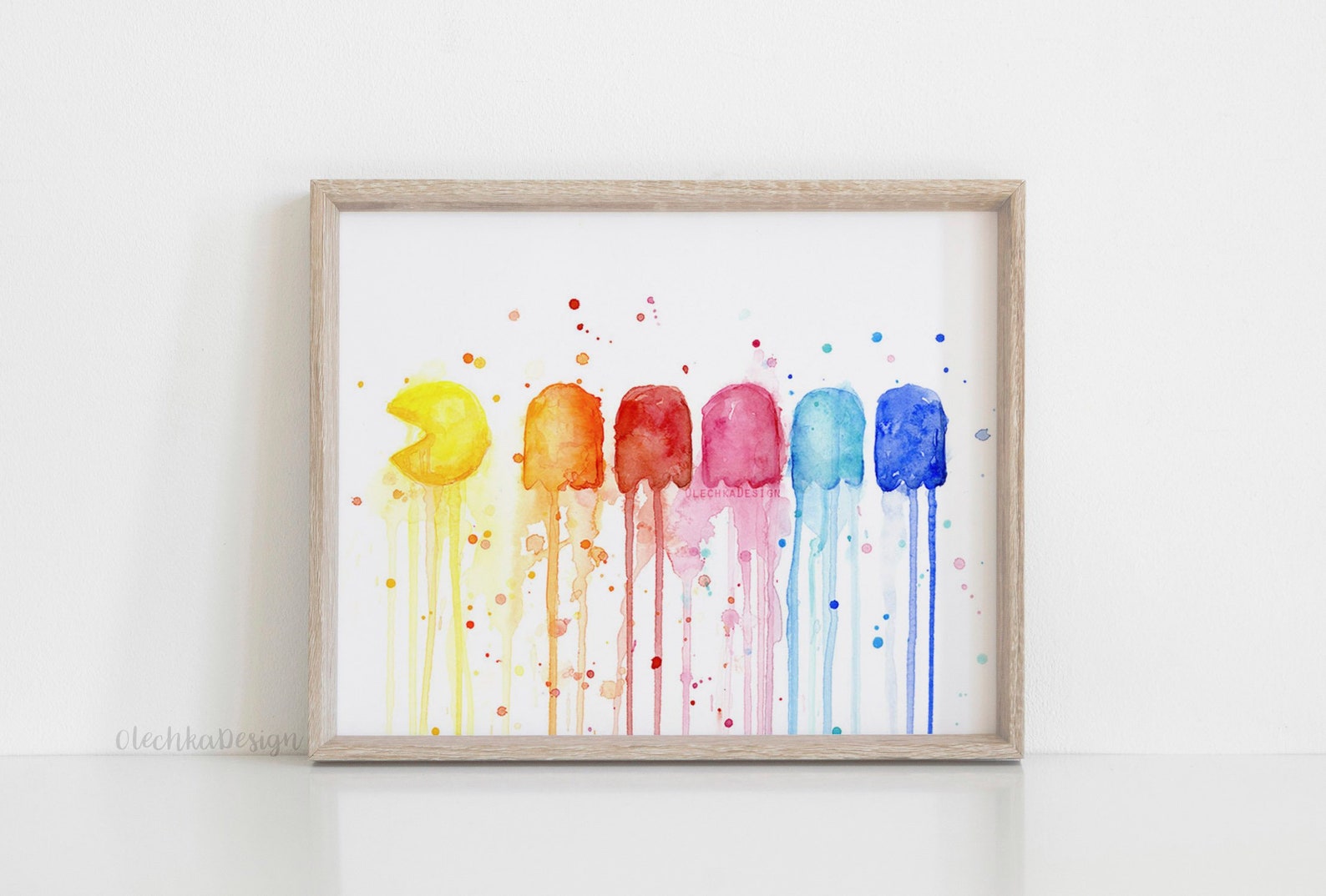 Retro Rainbow Rainbow Art Rainbow Print Game Art Videogame | Etsy