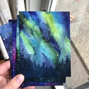 Galaxy Postcard Set, Set of 8 Postcards, Christmas Postcards, Postcard ...