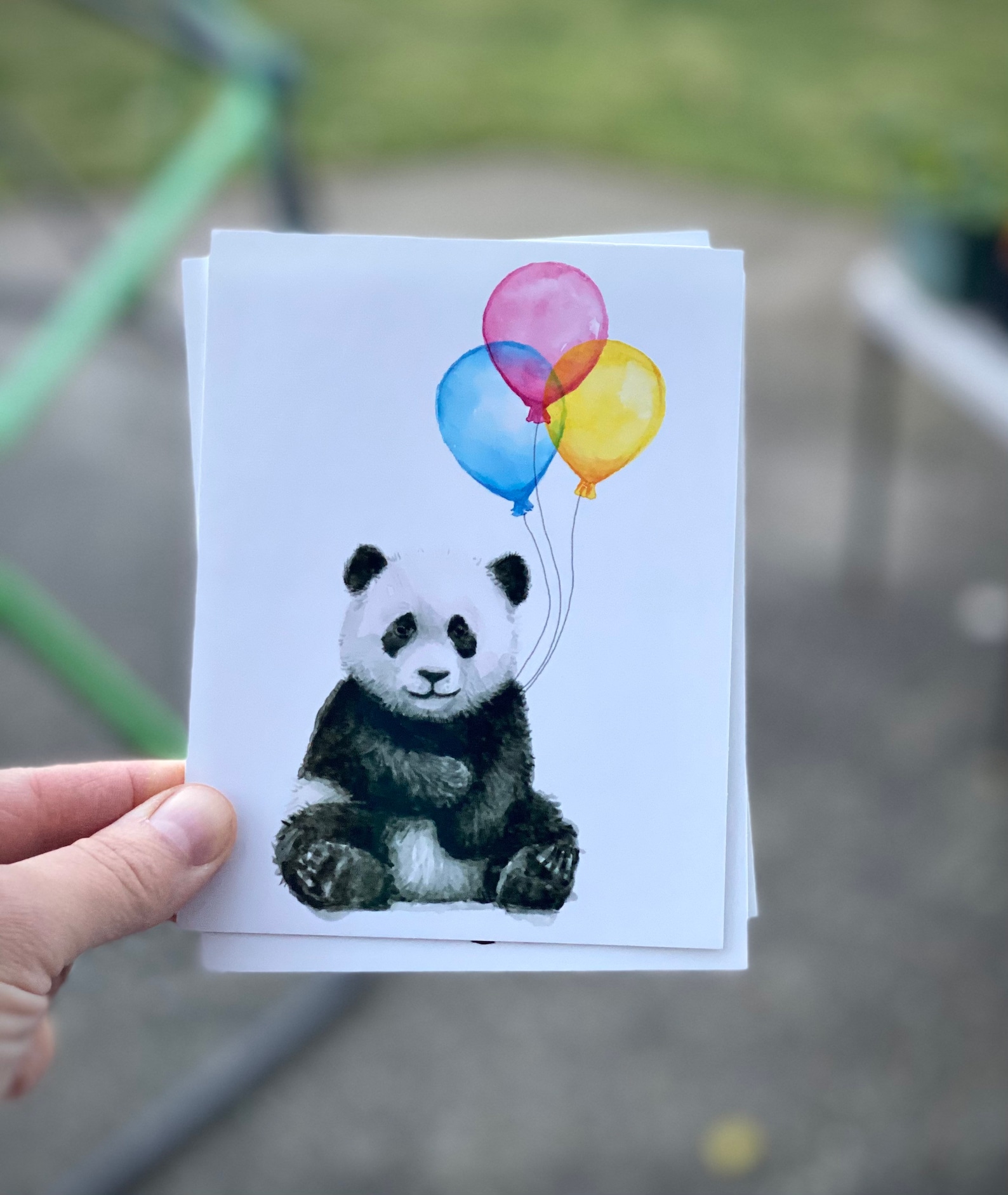 Animal Postcards Baby Animal Cards Animals With Balloons - Etsy