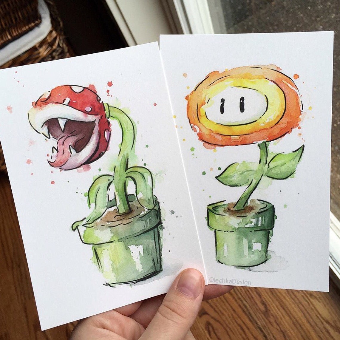 Green 1UP Mushroom Watercolor Art Print 1UP Print 1UP Art - Etsy