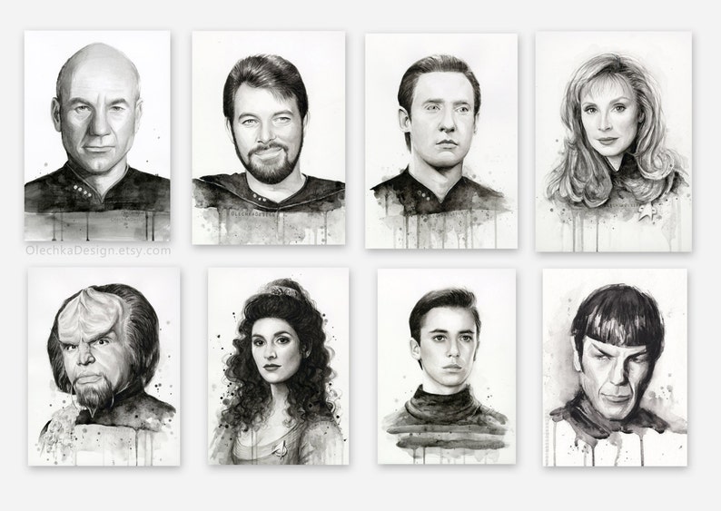 Spock Portrait Spock Print Spock Art Art Print of - Etsy