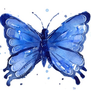 Butterfly Print Set, Butterflies Print, Butterfly Gift, Blue Butterfly ...