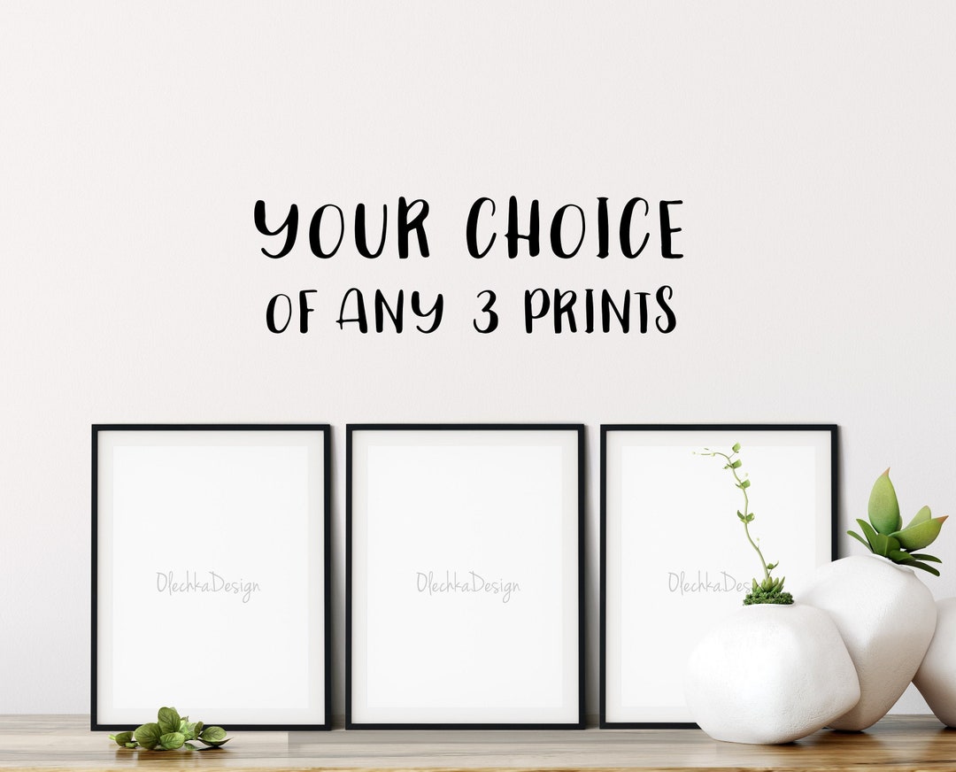Set of 3 Prints, Watercolor Prints, Art Print Set, Nursery Wall Art ...
