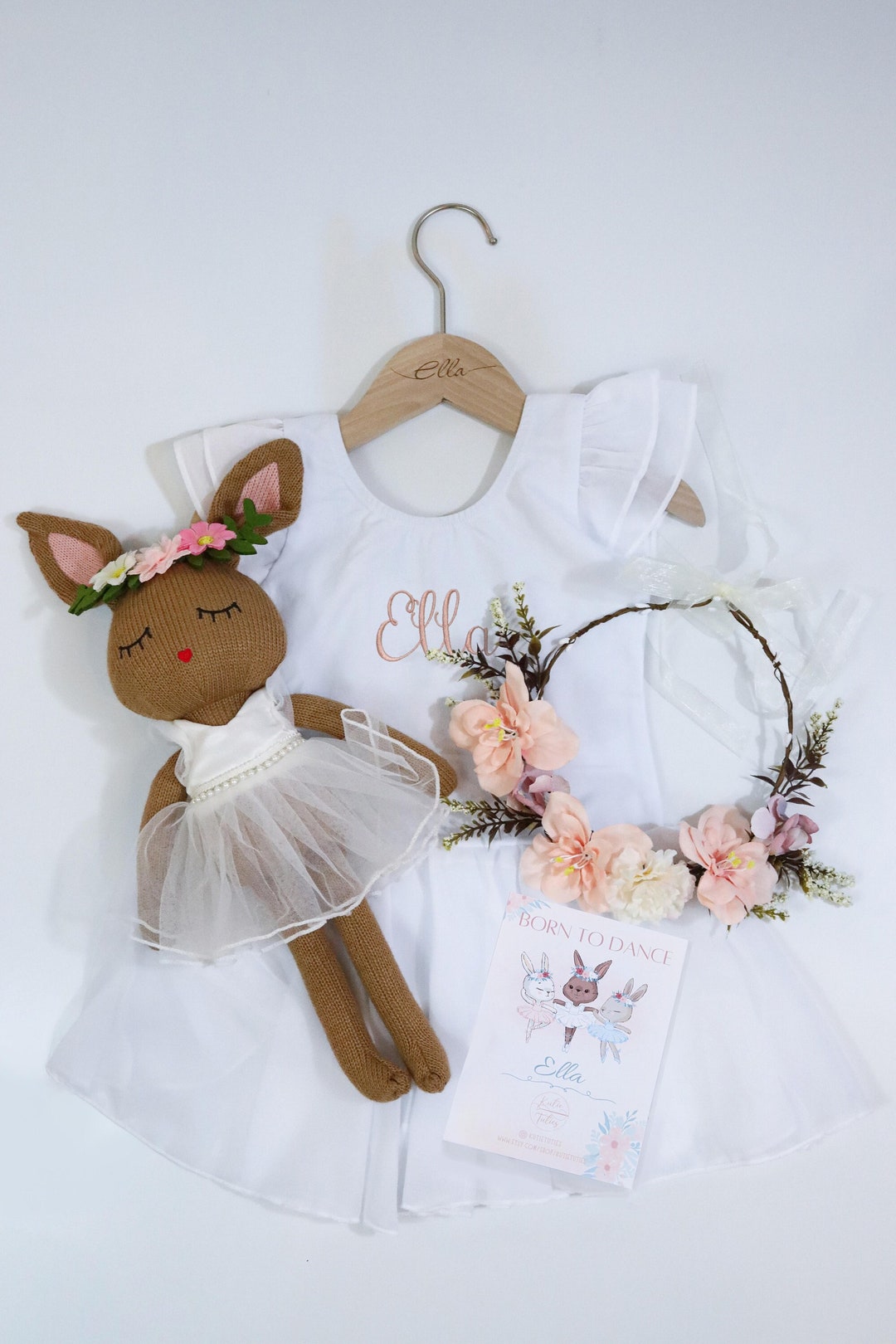 Personalized Ballerina Gift Box, Ballet, Bunny, Dancer, Embroidered ...