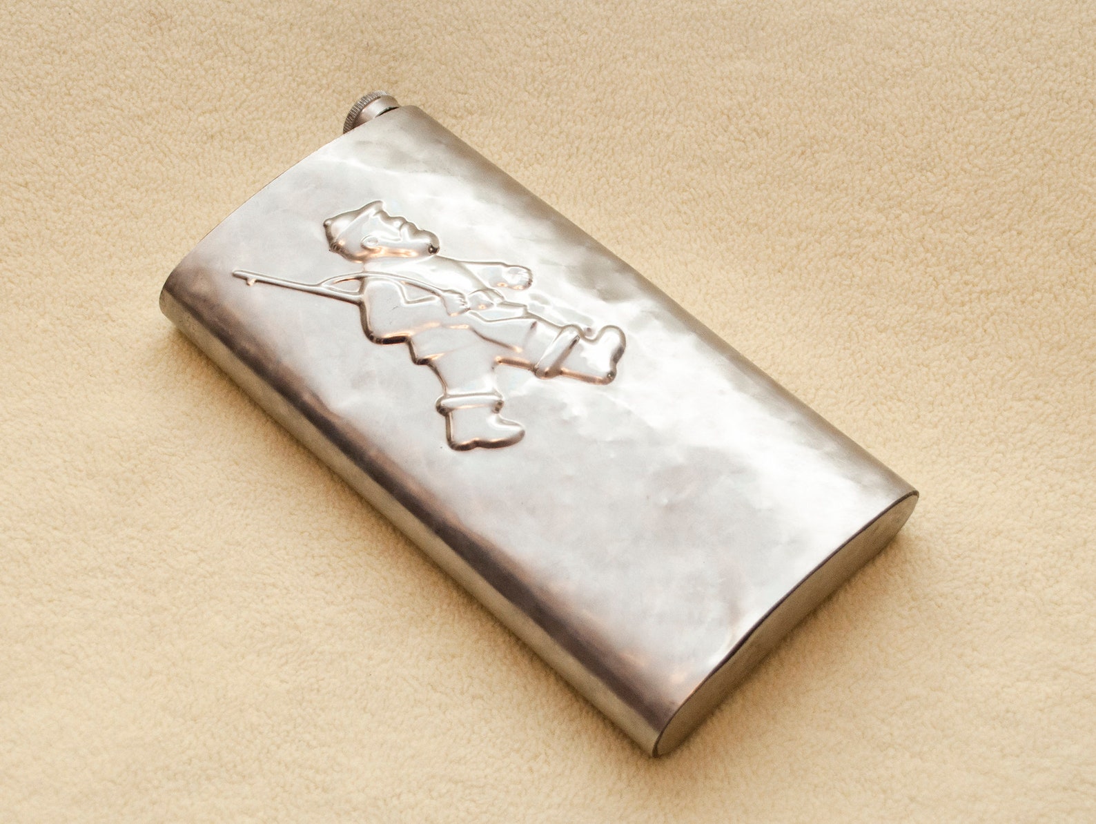 Soviet Flask Stainless Steel. Vintage Tin Flask USSR. Silver - Etsy