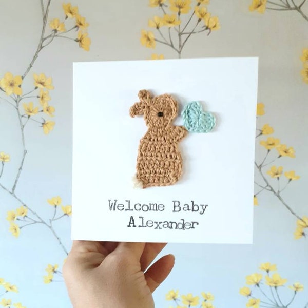 Handmade Baby Card - Etsy UK