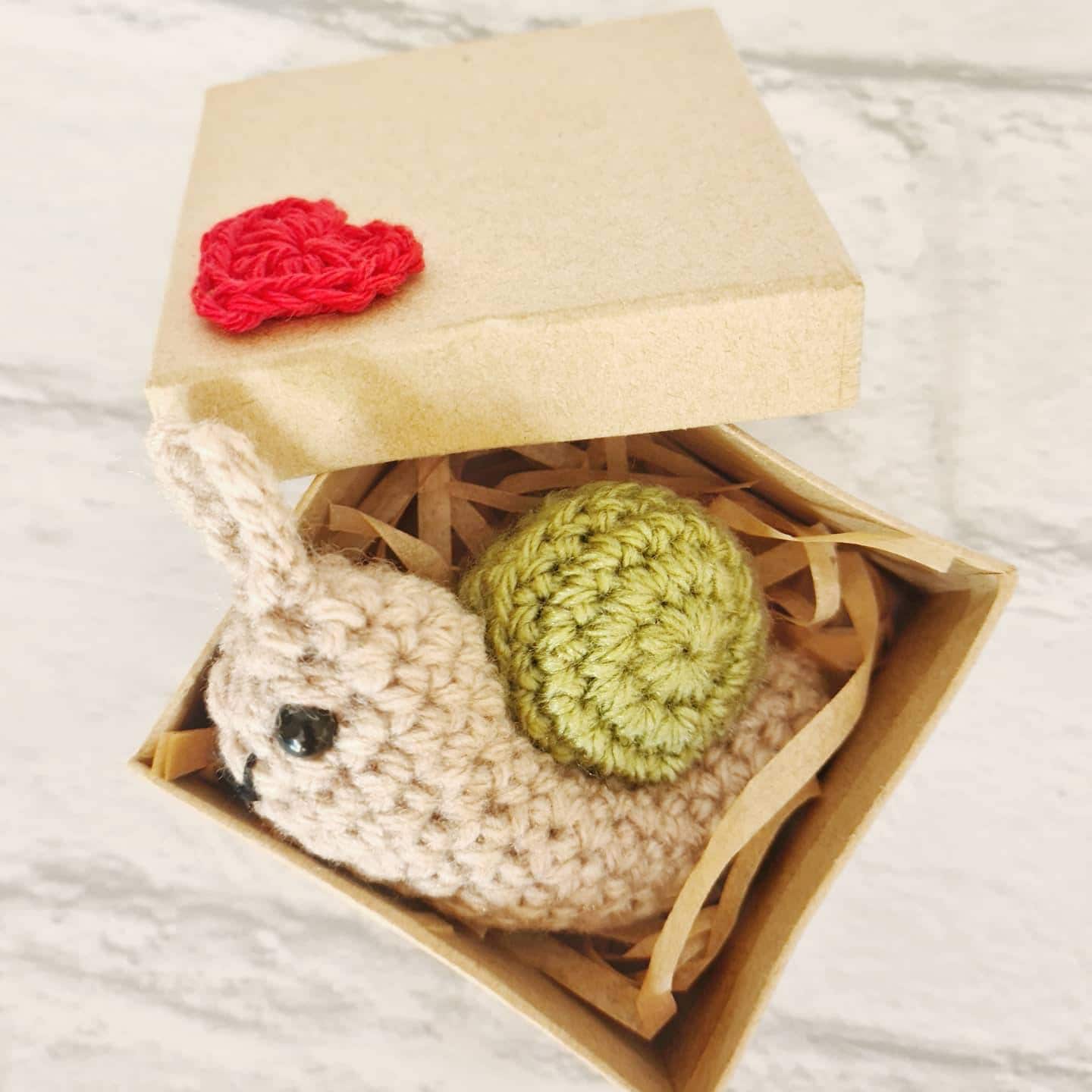 Snail in a Box Handmade Crochet Toy Insect Lovers Gift - Etsy