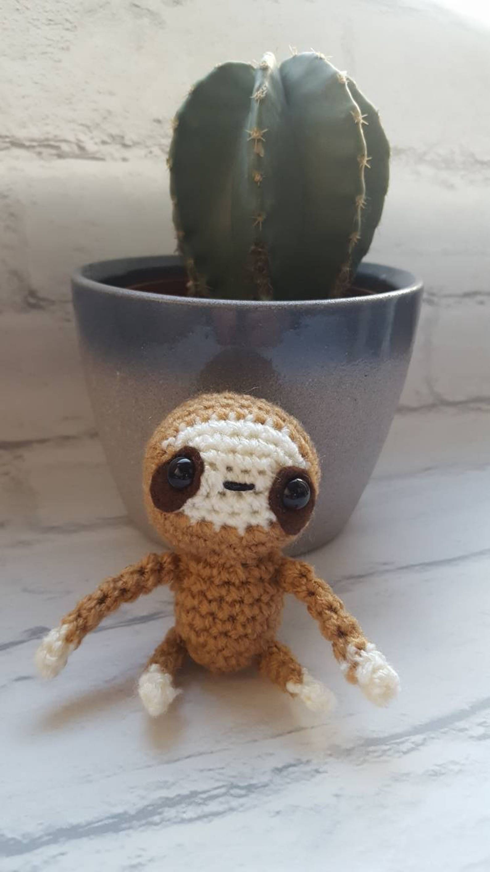 Crochet Baby Sloth Handmade & Gift Boxed, Sloth Toy, Sloth Gift ...