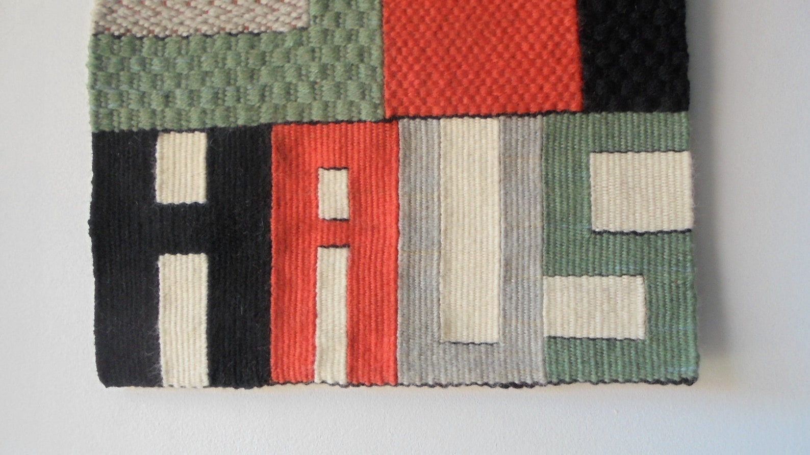 Hand Woven Wall Tapestry. House, Bauhaus - Etsy