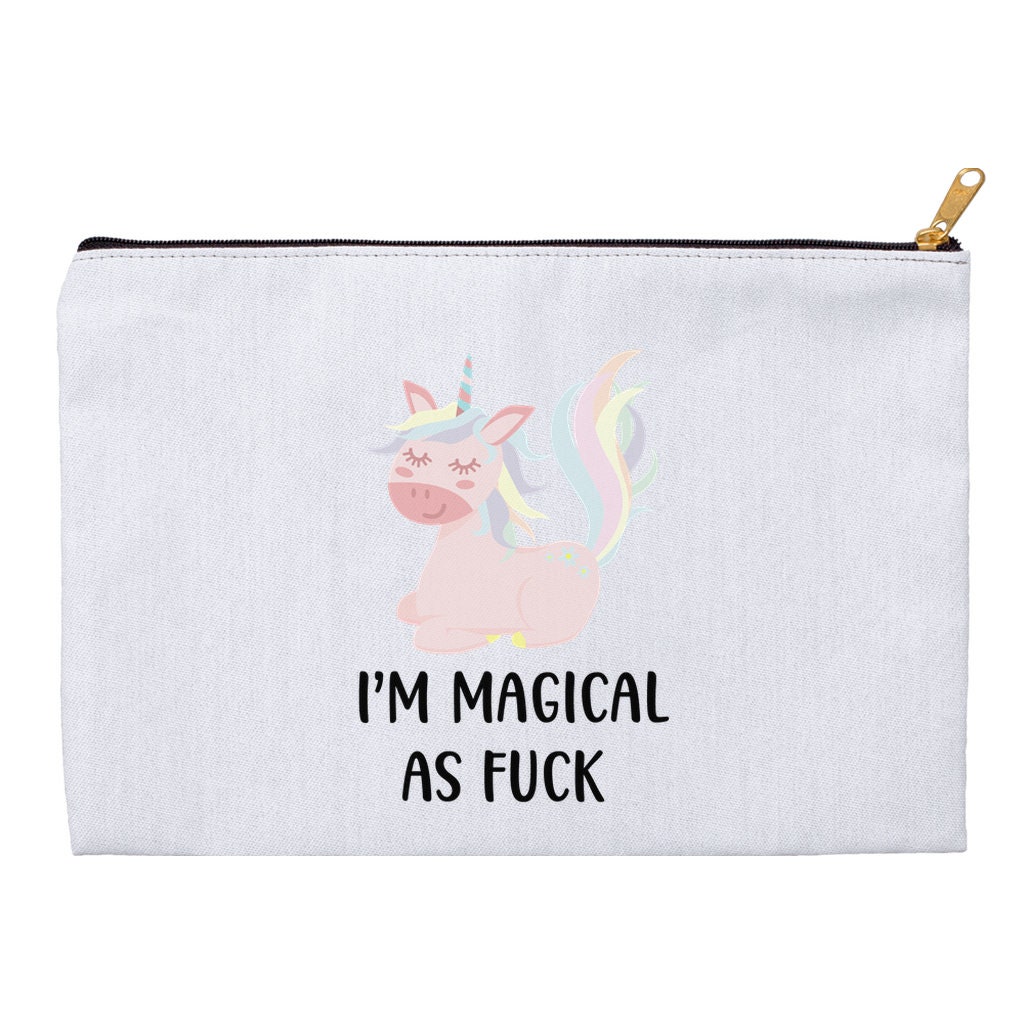 I'm Magical as Fuck Accessory Pouches Funny Unicorn - Etsy UK
