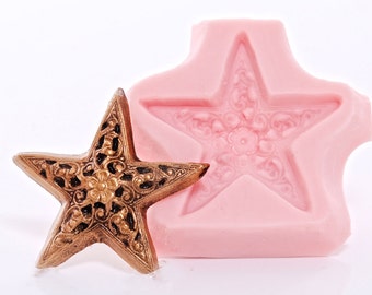 Mold Silicone Star Mould Food Safe Fondant Gum Paste | Etsy
