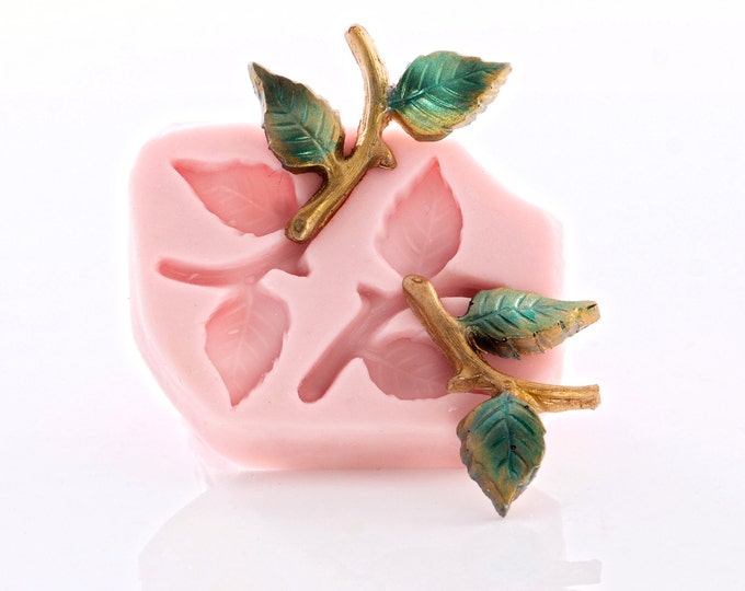 Leaf Silicone Mold Create tree leaves with a branch using my | Etsy