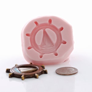 Captains Wheel Silicone Mold - Nautical Anchor Food Safe Fondant Mold ...