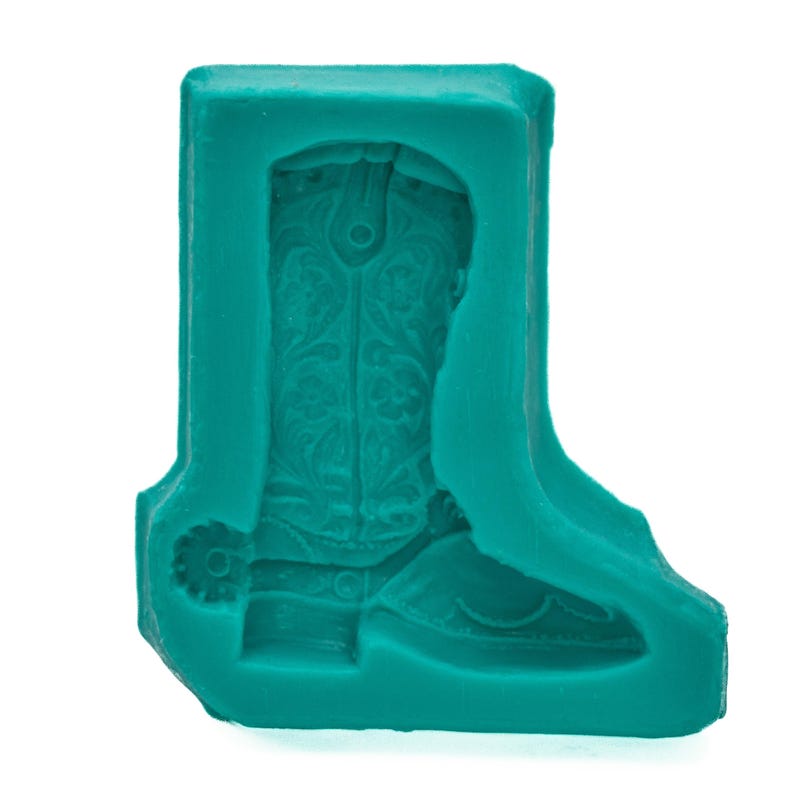 Cowboy Boot Silicone Mold - Fondant, Chocolate Mold - Soap Mold ...
