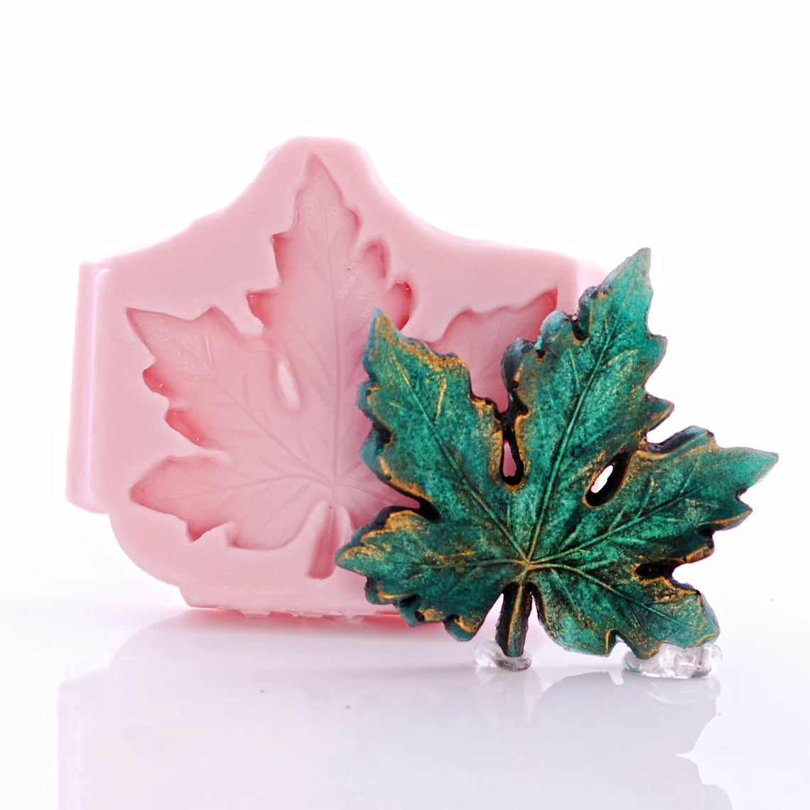 Large Maple Leaf Silicone Mold - Autumn Leaf Food Safe Mold Fondant ...