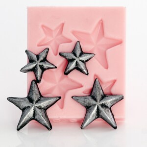 Silicone Star Mold Primitive Star Mould Easy to Use With Resin, Clay ...
