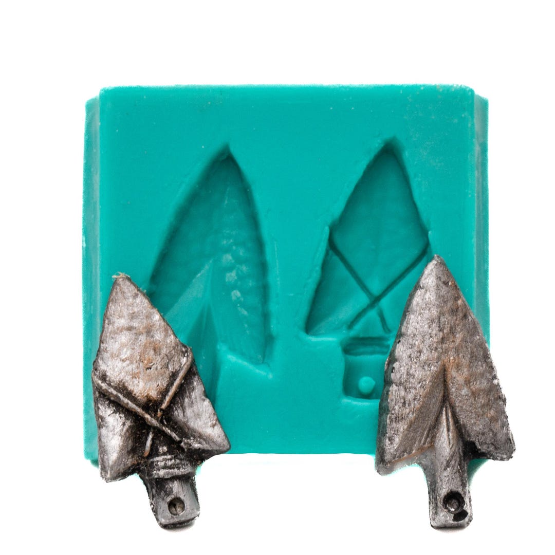 Silicone Arrowhead Mold Create Two Arrow Head for Jewelry, Charms ...