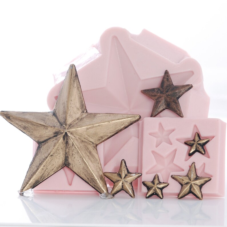 Lone Star Mold Mould Collection 3 Flexible Silicone Molds That Create 6 ...