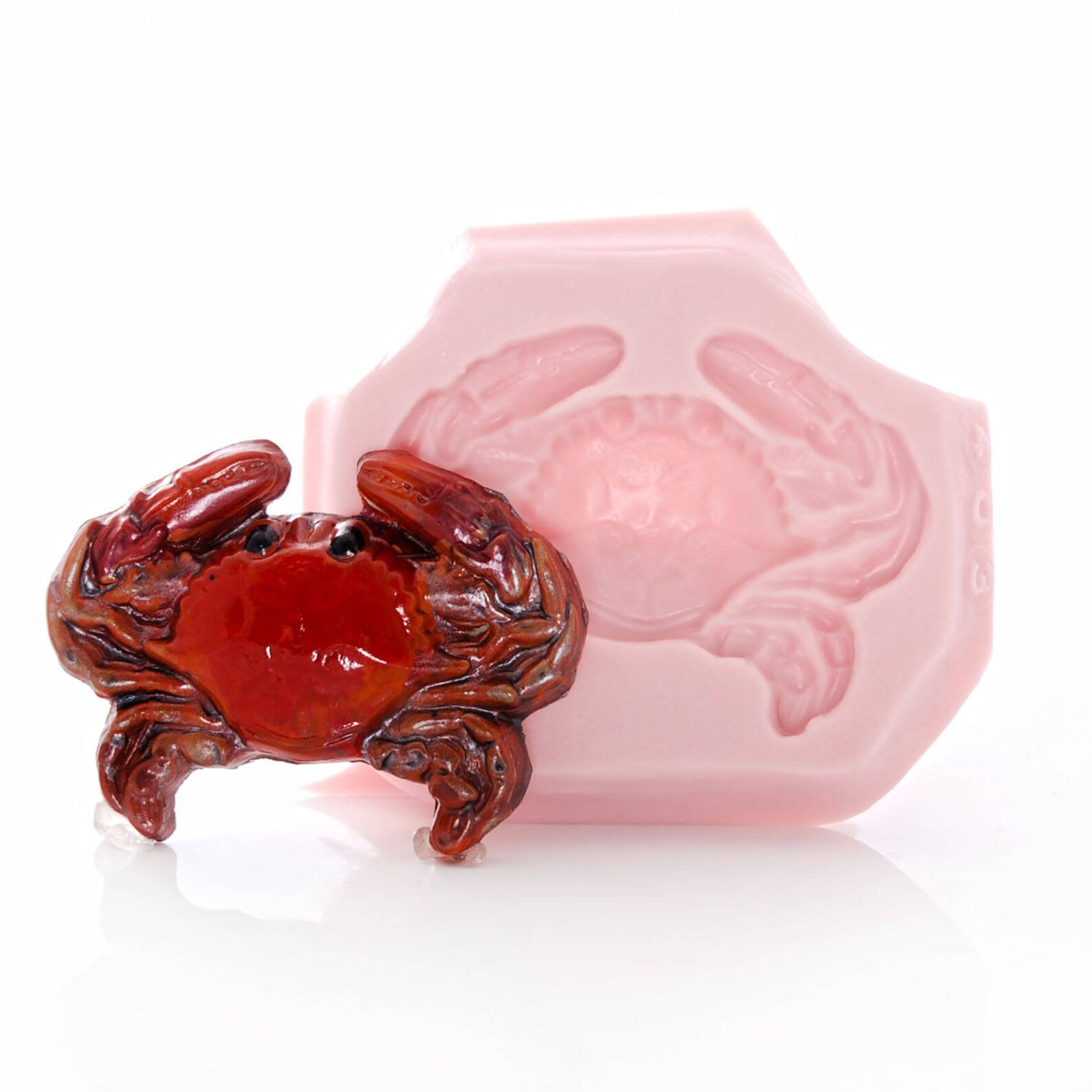 Crab Silicone Mold - Food Safe Fondant Chocolate Candy Mold - Jewelry ...