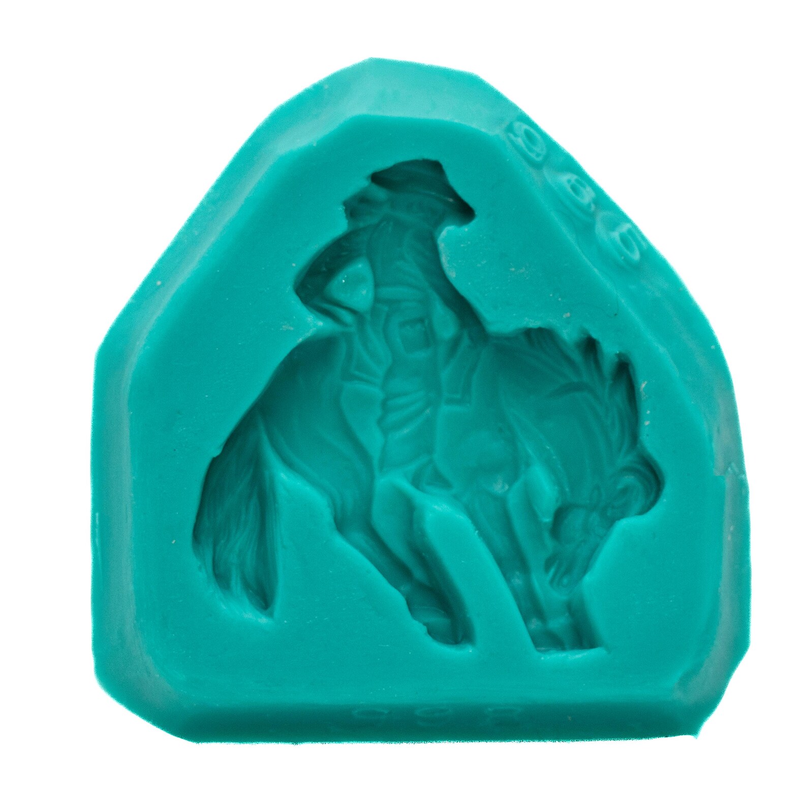 Mold Flexible Silicone - Western Cowboy Bronc Rider and Horse Mold ...