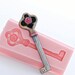 Skeleton Key Rose Silicone Mold - Fondant Chocolate Food Safe Mold ...