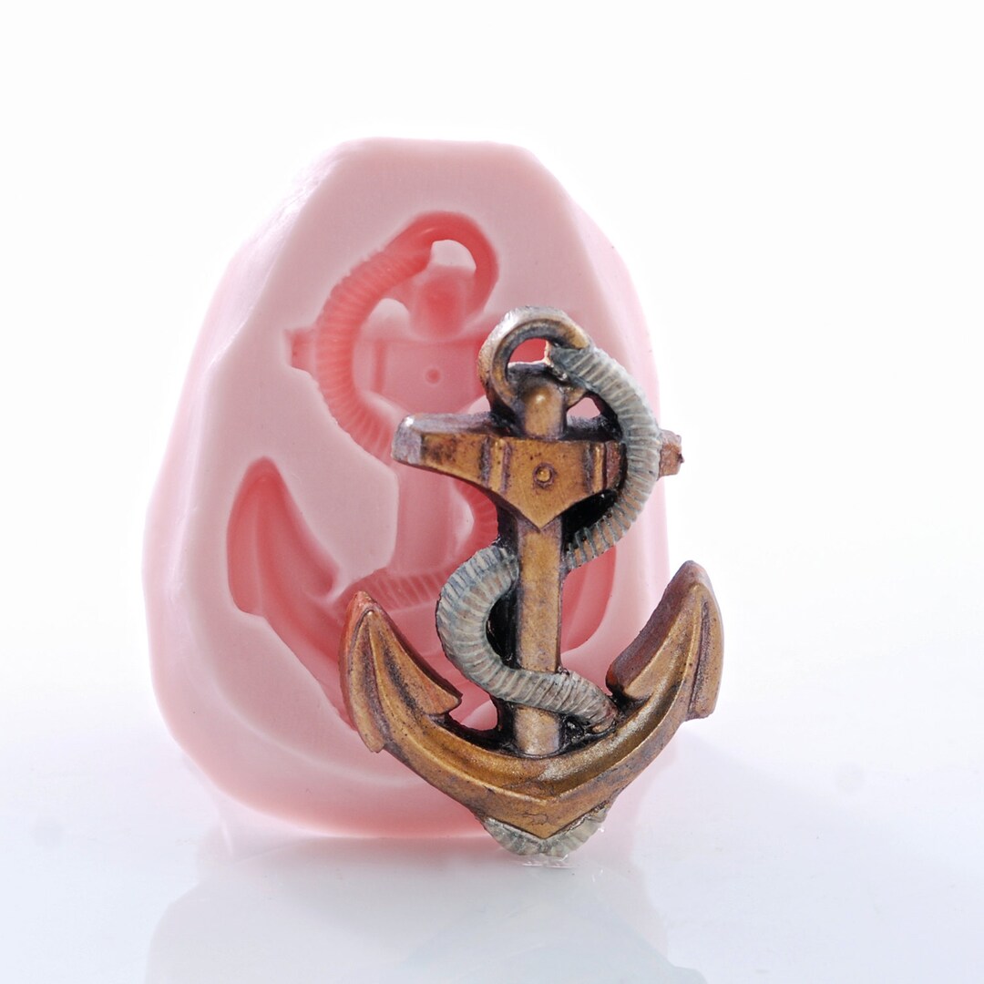 Silicone Mold Ship Anchor - Nautical Food Safe Fondant Mold - Pirate ...