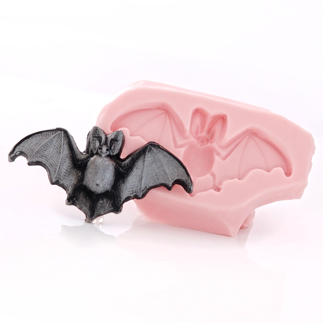 Bat Flexible Silicone Mold Use With Resin, Polymer Clays, Metal Clays ...