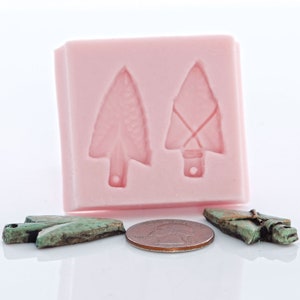 Silicone Arrowhead Mold Create Two Arrow Head for Jewelry, Charms ...