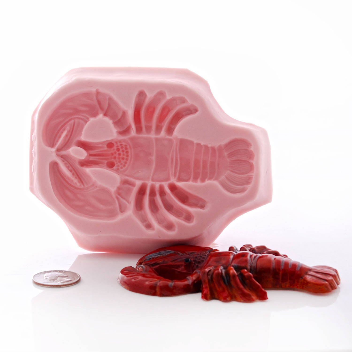 Lobster Silicone Mold - Food Safe Fondant Chocolate Candy Mold ...