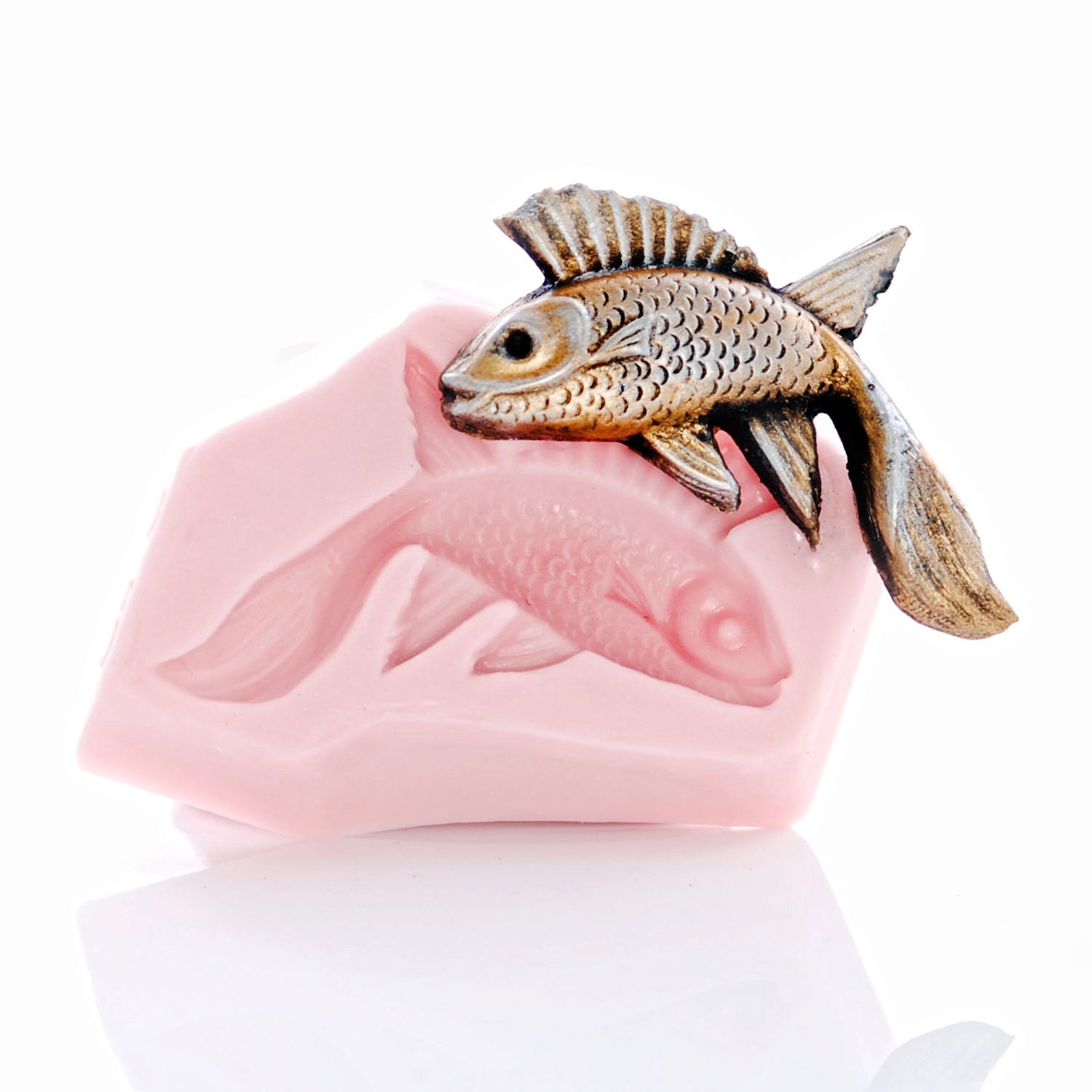 Mold Flexible Silicone Fish Mould Food Safe Fondant | Etsy