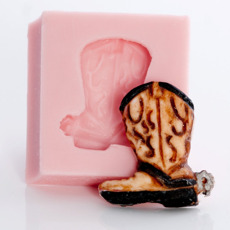 Silicone Cowboy Boot Mold - Fondant Mold - Chocolate Cowboy Boot Mold ...