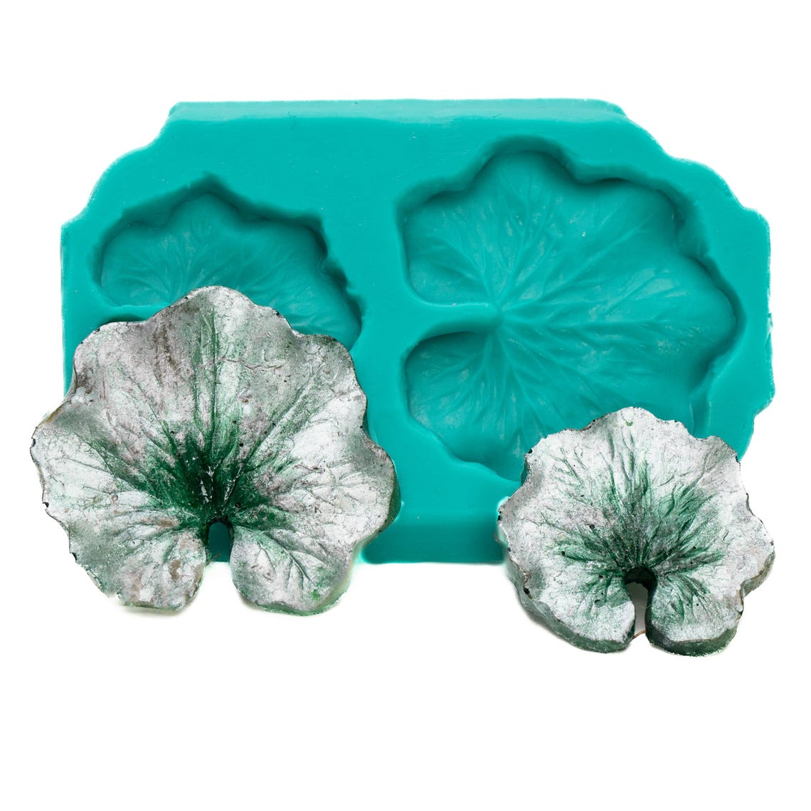 Mold Silicone Lily Pad Leaf Mould - Food Safe Fondant Mold - Chocolate ...