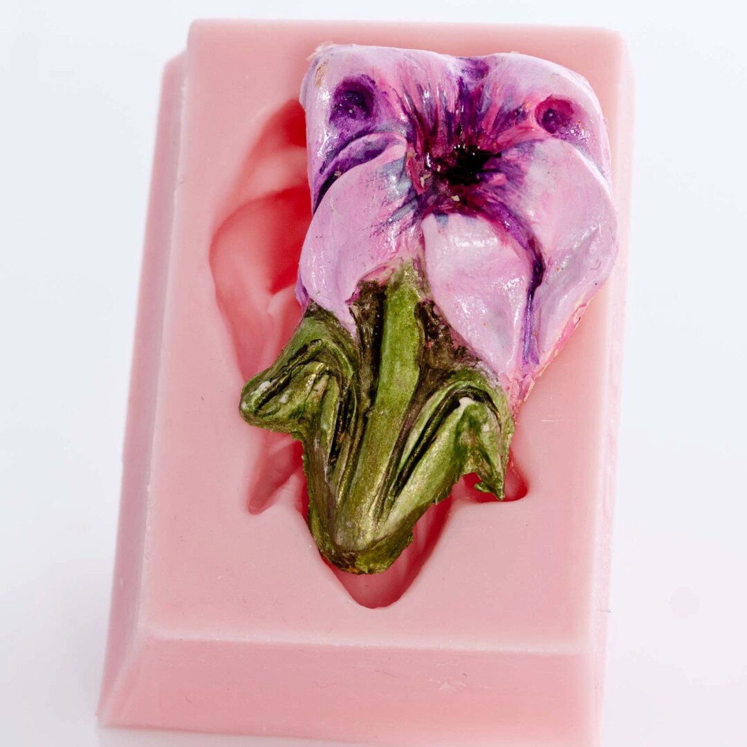 Fondant Mold - Lily Flower Silicone Mold - Food Safe Mold - Resin Mold ...