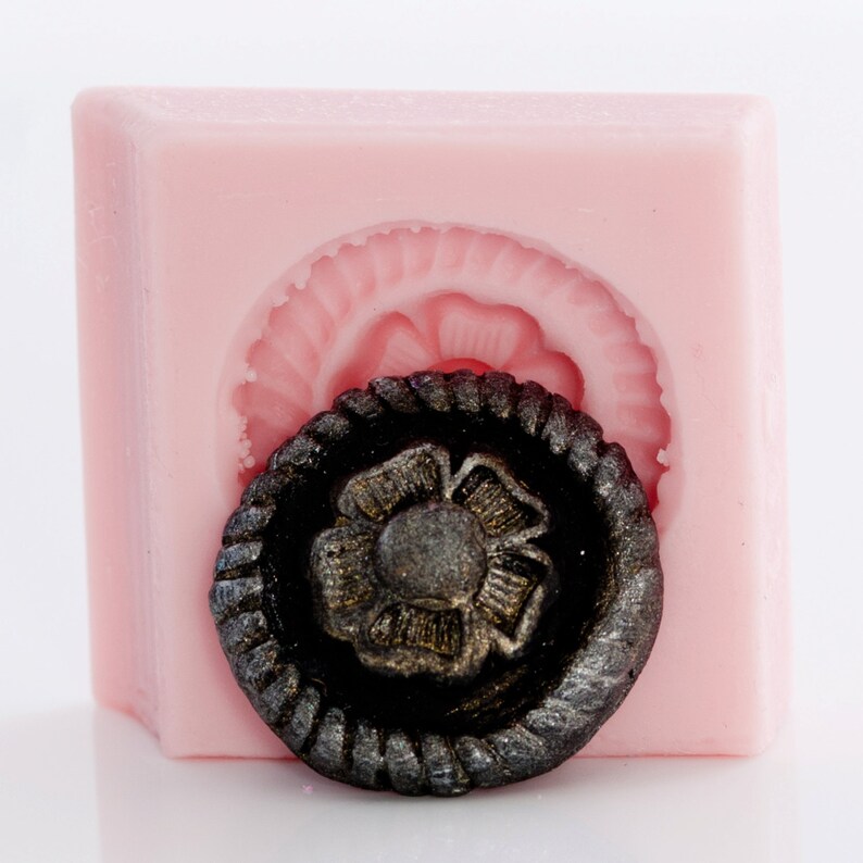 Floral Concho Mold - Silicone - Works Like Magic With Polymer Clays ...