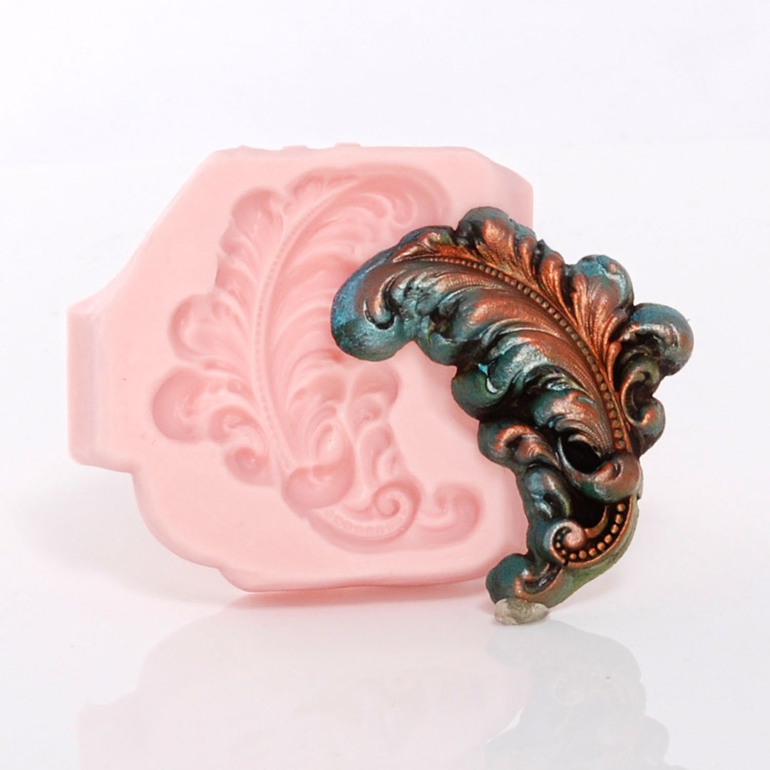Silicone Mold Feather Plume Food Safe Mold Fondant Chocolate Candy ...