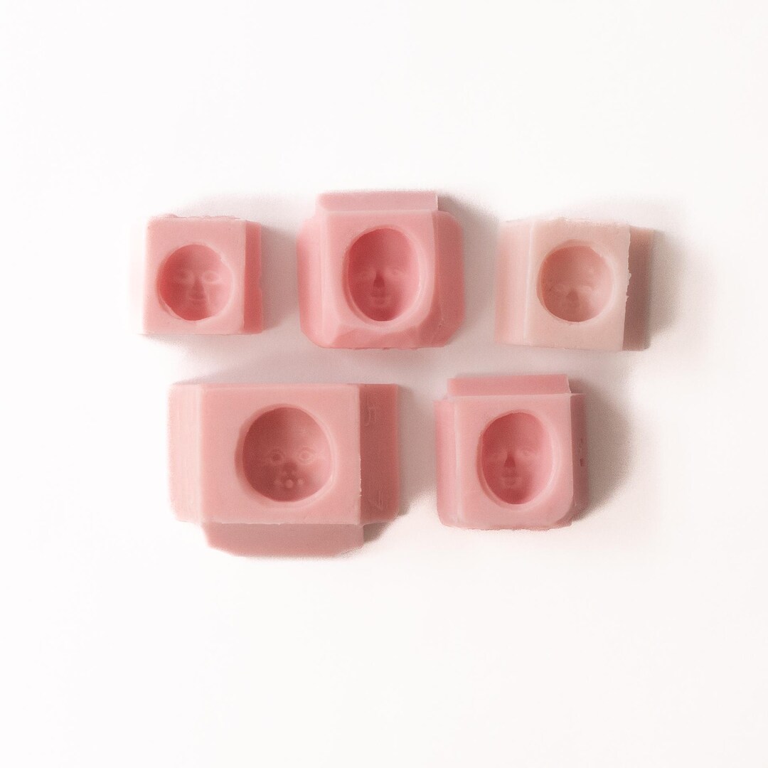 Face Mold Set (IMPERFECT/SLIGHT DEFECT) Silicone Molds for Fondant, Gum ...