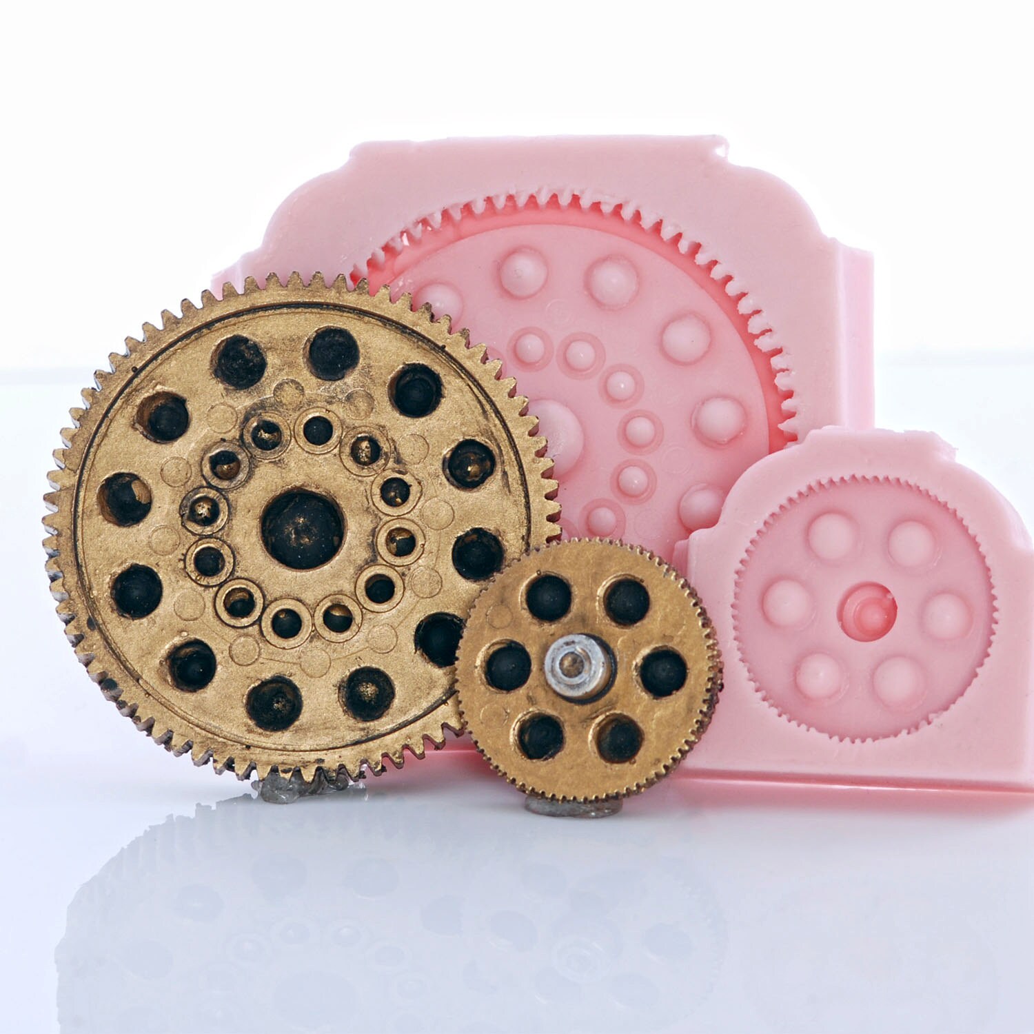 Silicone Molds Steam Punk Gear Molds Set of Two Large Gears - Etsy