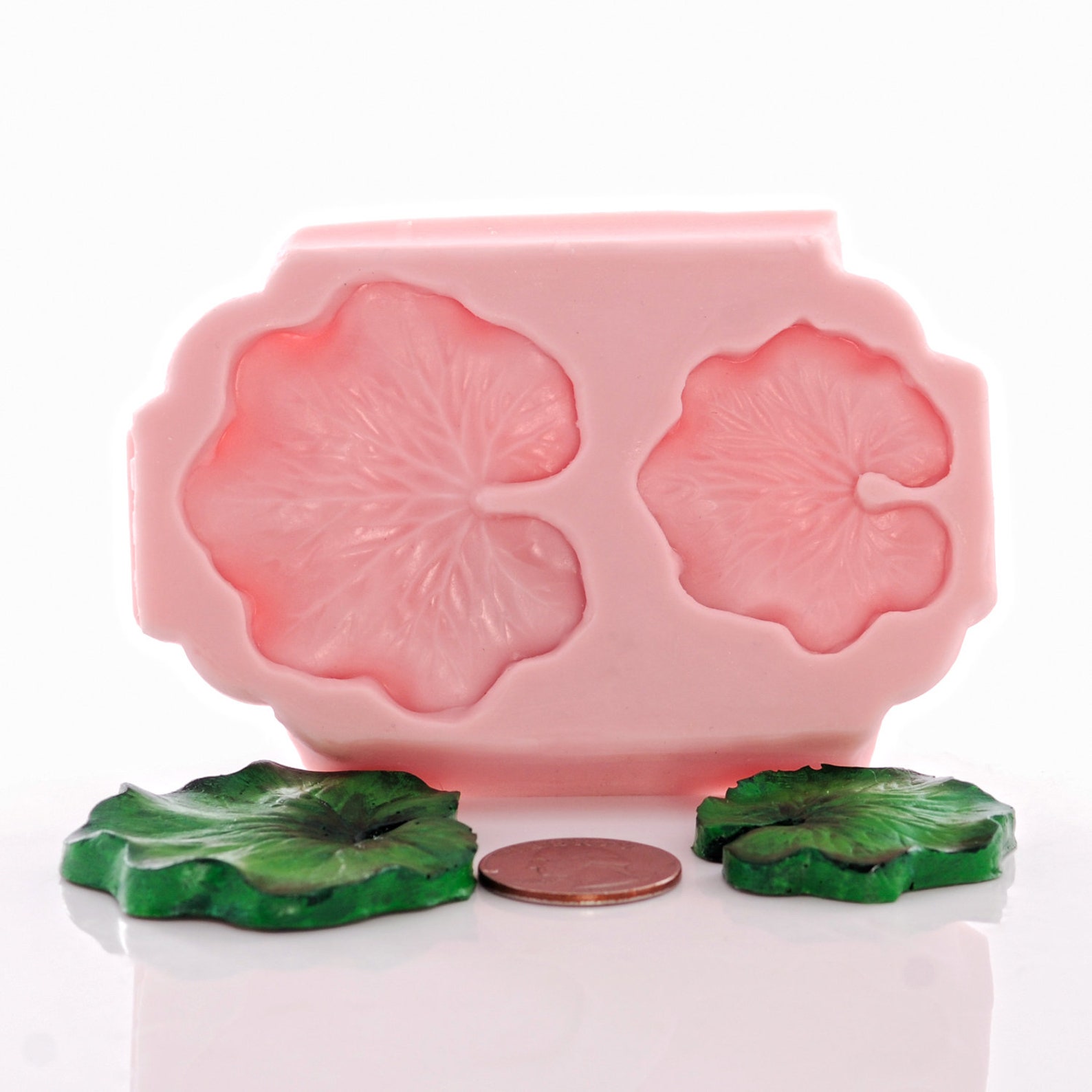 Mold Silicone Lily Pad Leaf Mould - Food Safe Fondant Mold - Chocolate ...