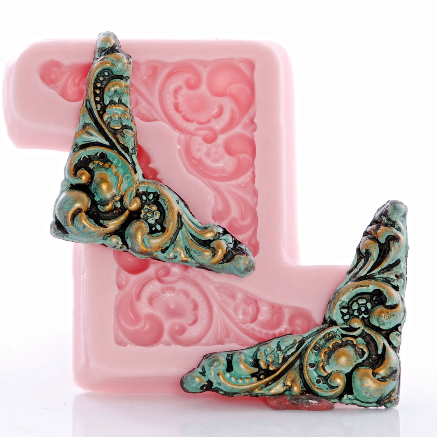 Silicone Mold Victorian Corner Scroll Mold Food Safe Fondant | Etsy