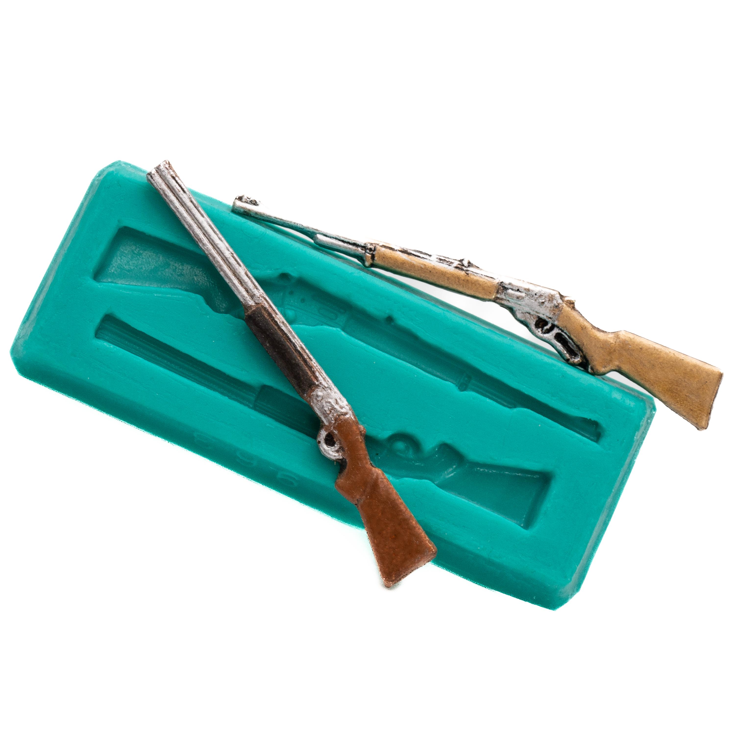Silicone Mold Creates Two Rifles - Shotguns - Guns - Use With Fondant ...