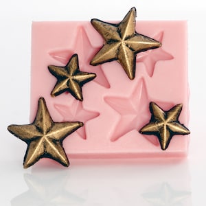 Silicone Star Mold - Primitive Star Mould Easy to Use With Resin, Clay ...