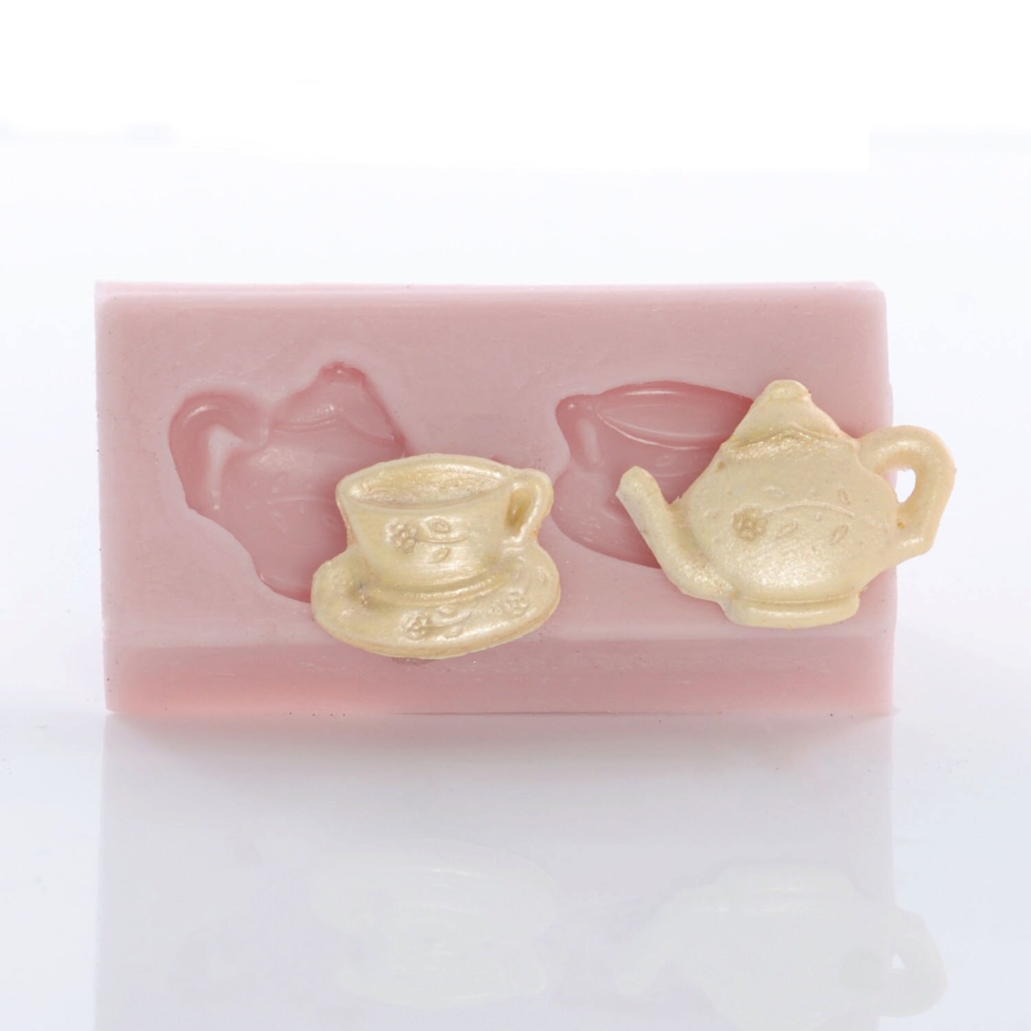 Silicone Tea Pot Flexible Easy to Use With Fondant, Chocolate, Candy ...