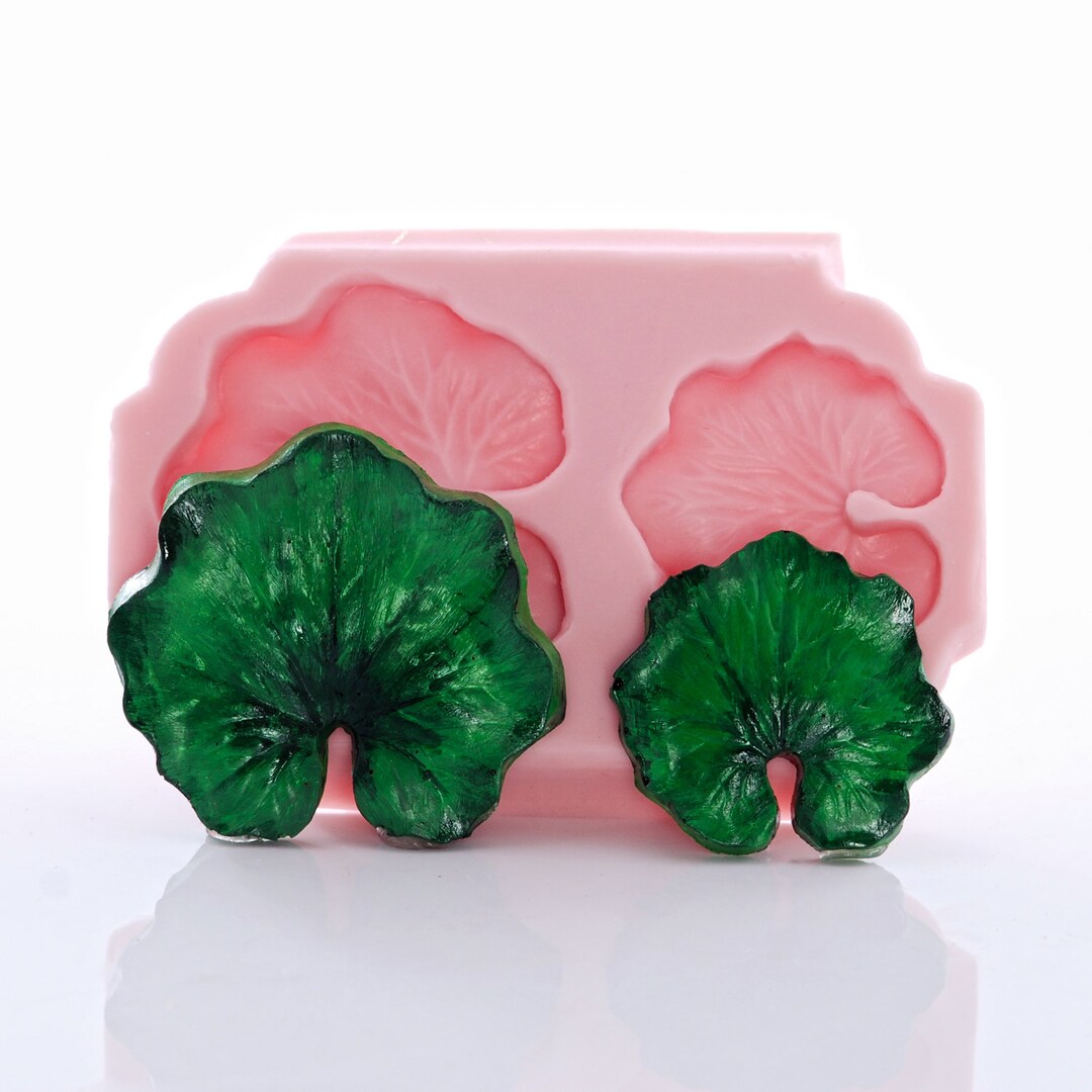 Mold Silicone Lily Pad Leaf Mould - Food Safe Fondant Mold - Chocolate ...