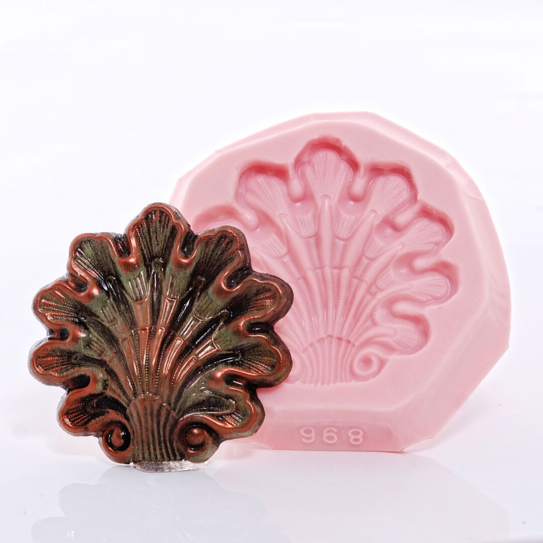 Large Medallion Shell Silicone Mold Cake Decorating Mold Food Safe ...