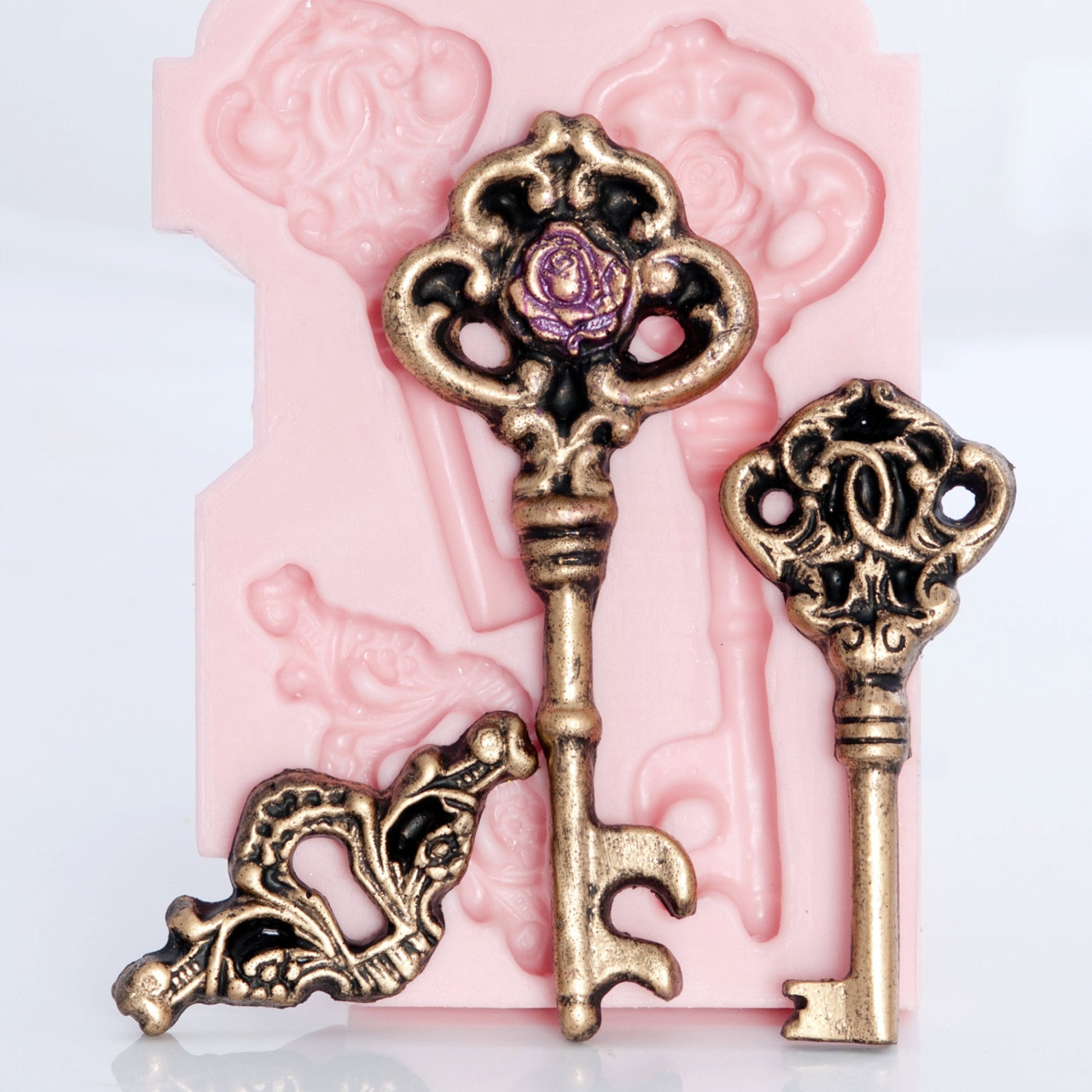 Mold Skeleton Key Flexible Silicone Mould of Vintage Skeleton - Etsy UK