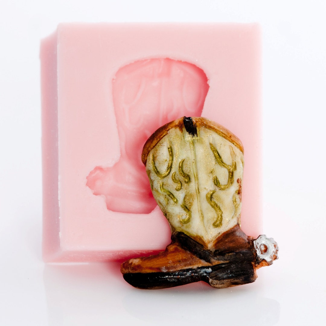 Silicone Cowboy Boot Mold - Fondant Mold - Chocolate Cowboy Boot Mold ...