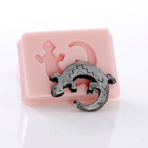 Southwestern Lizard Silicone Mold Jewelry Resin Metal Clay Sculpey Fimo ...